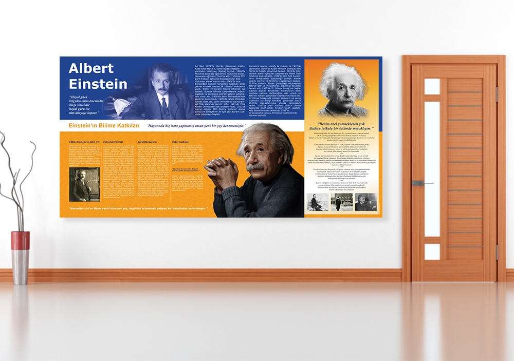 Albert Einstein Okul Posteri | okulposterleri.com