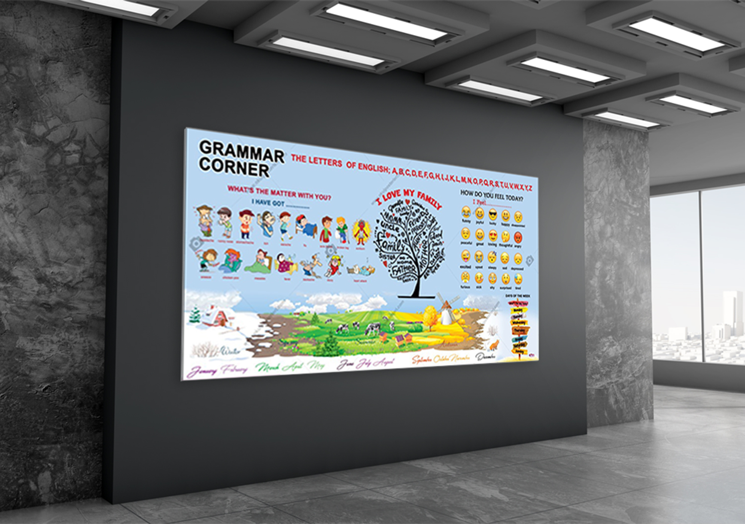 Grammar Corner Okul Posteri | okulposterleri.com