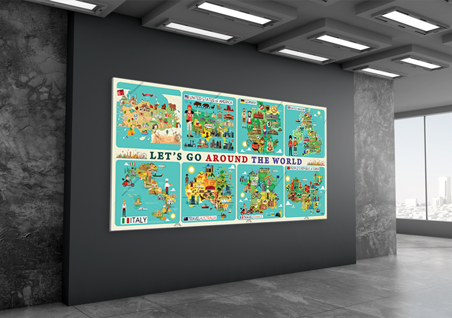 Let’s Go Around the World | okulposterleri.com