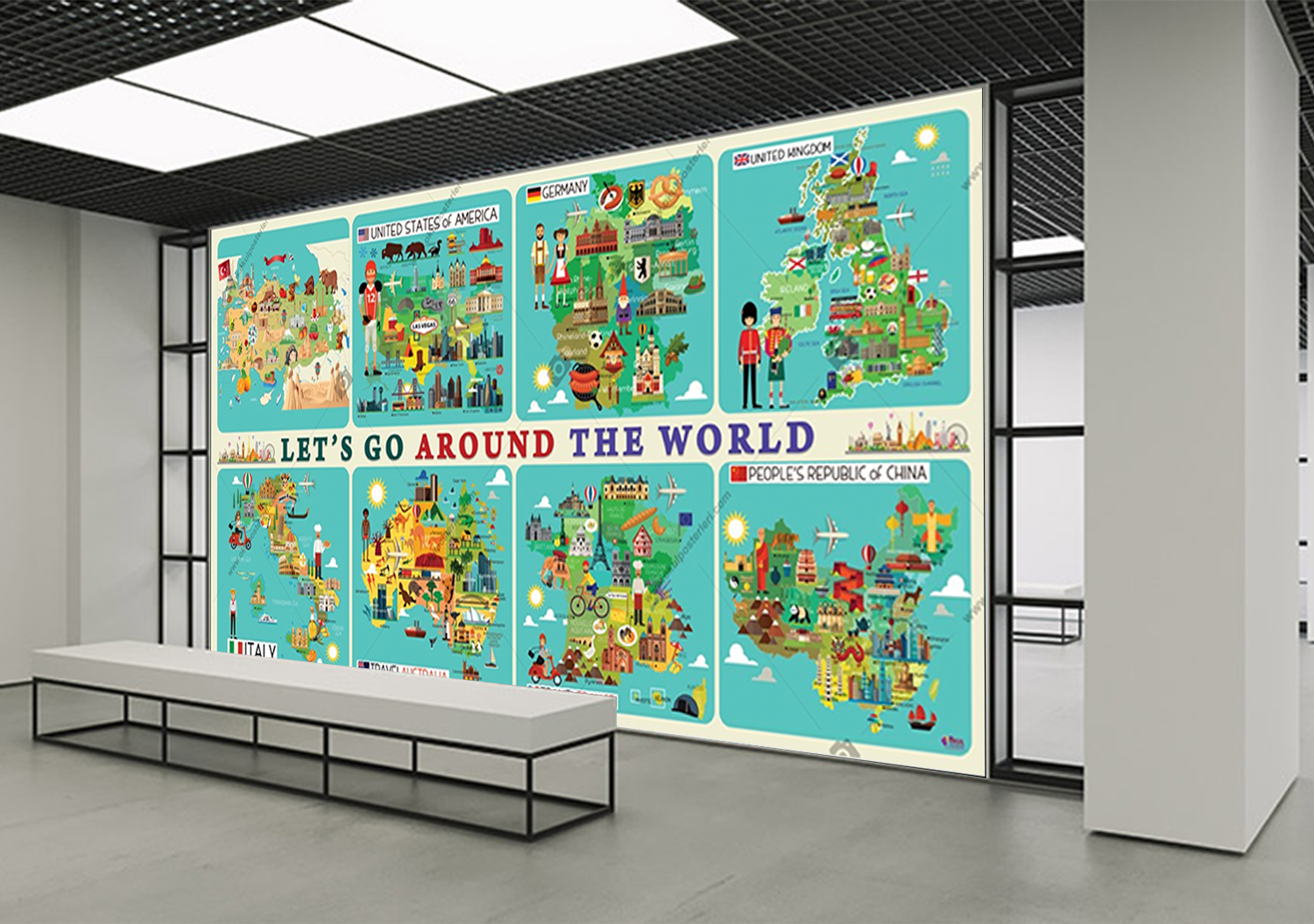 Let’s Go Around the World | okulposterleri.com