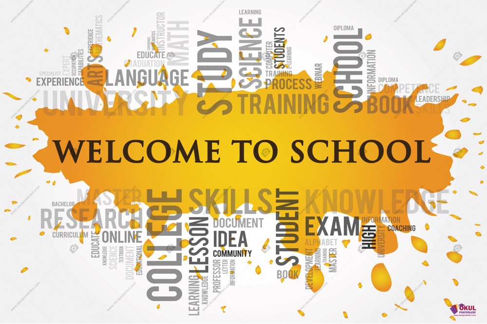 Welcome To School | okulposterleri.com